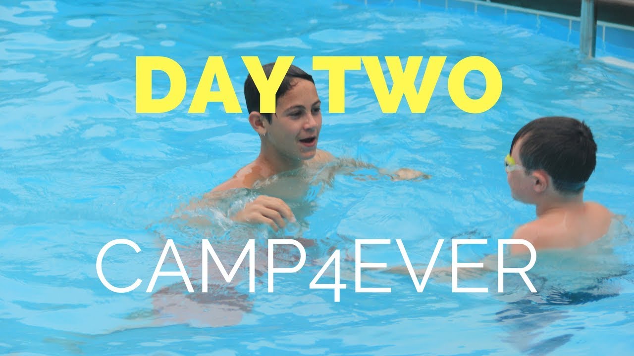 Camp4ever Boy's Day 2 - White Water Rafting & Pool Party!!! - YouTube