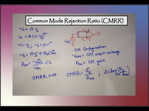 Common Mode Rejection Ration (CMRR) of Op-Amp - YouTube