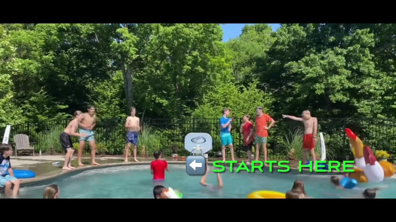 Pool Basketball Trick Shot - YouTube