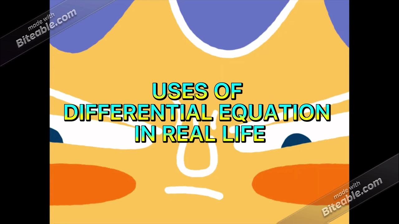 The Uses Of Differential Equations In Real Life - YouTube