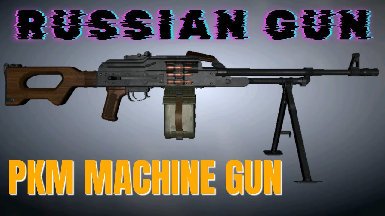 PKM Machine gun - animation - sound effect - YouTube