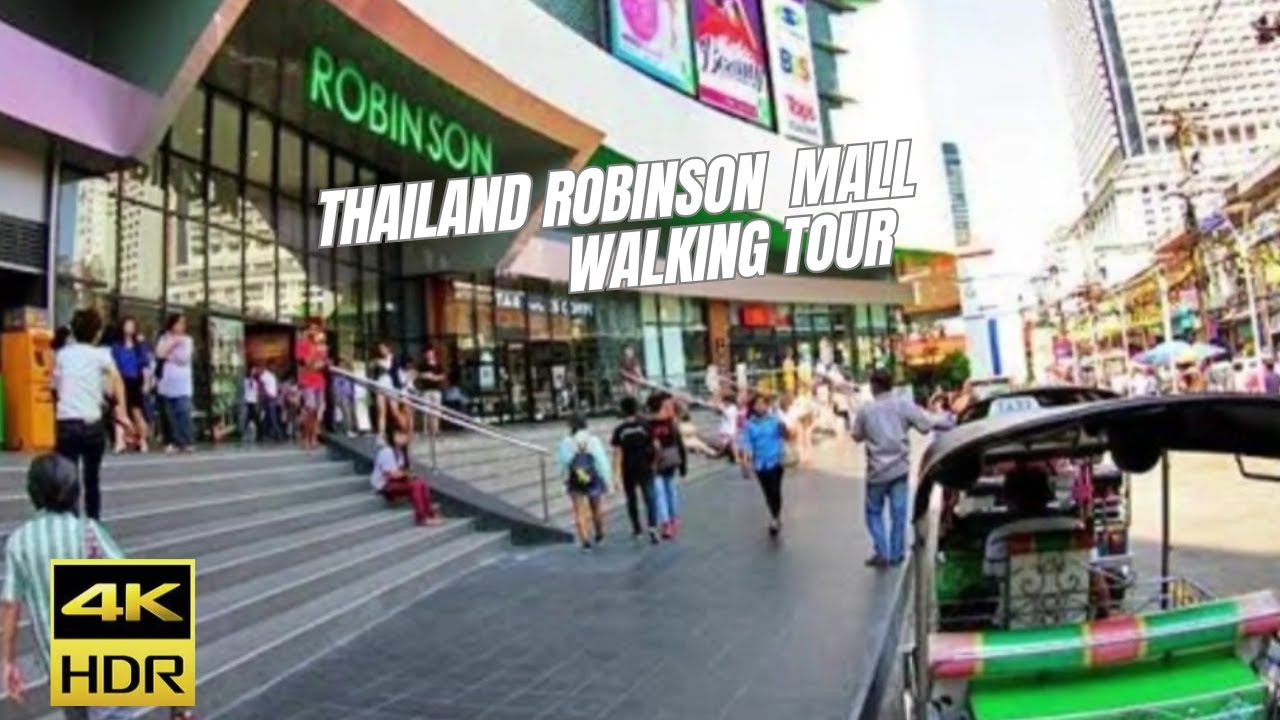 Walking Tour 4K [ Robinson mall Bangkok, Thailand ] - YouTube