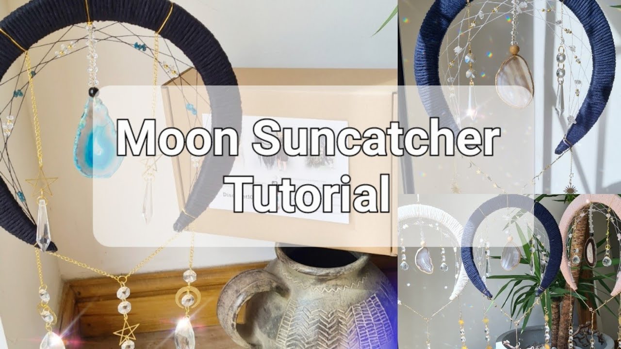 EKIN - crystal suncatcher tutorial / how to make a moon crystal ...