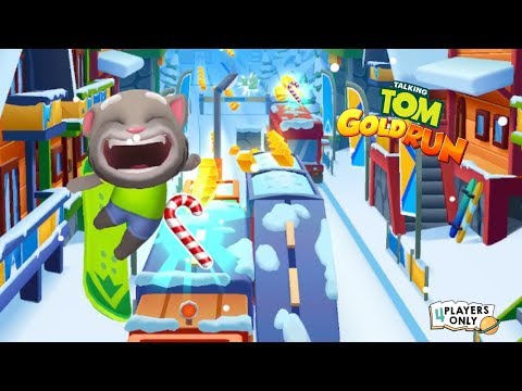 Talking Tom Gold Run | TALKING TOM in SNOWBOARD WORLD & SANTA'S VILLAGE Map!