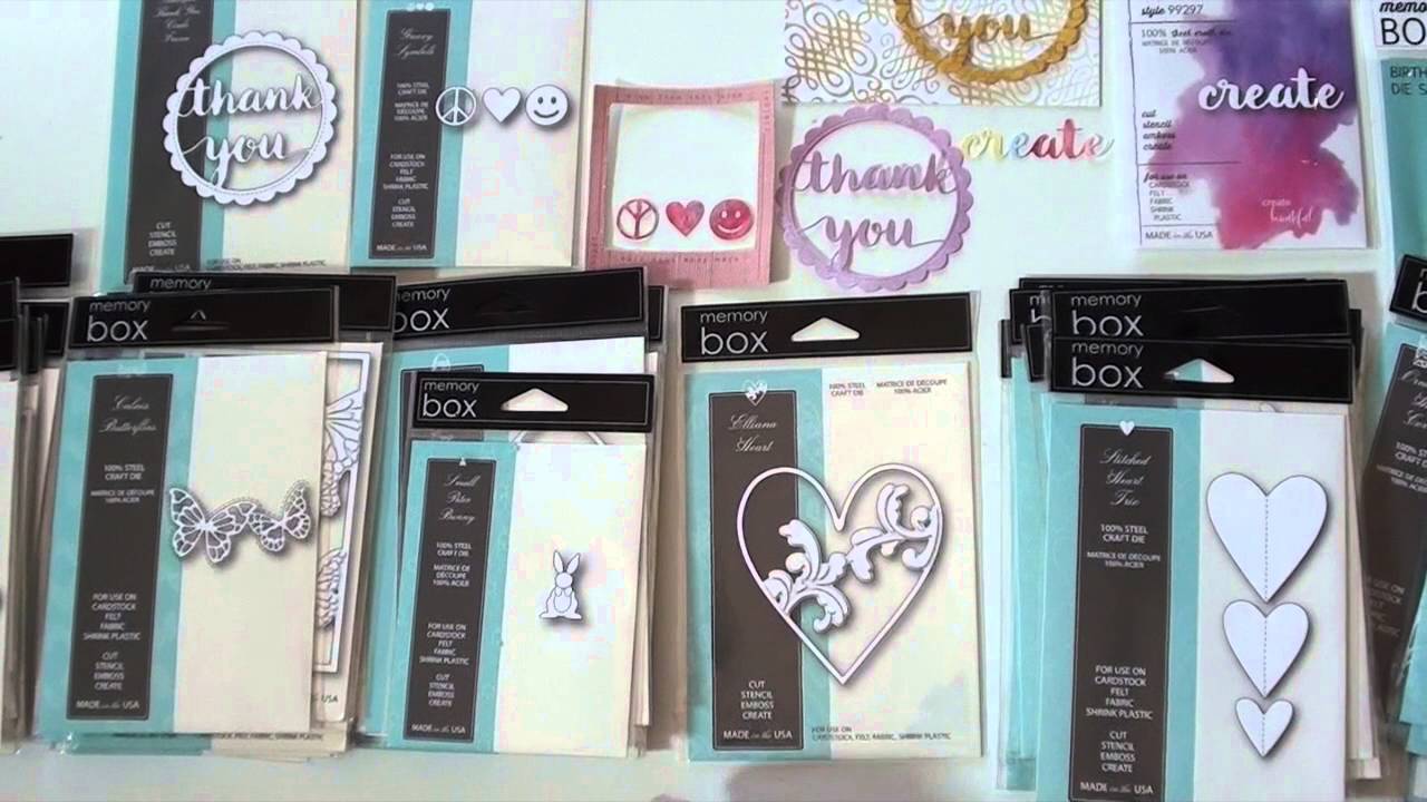 New Memory Box die cutting dies - YouTube