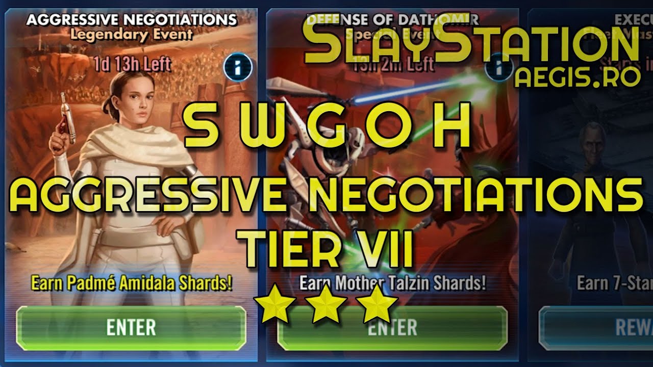 SWGOH Aggressive Negotiations, Tier 7 - YouTube