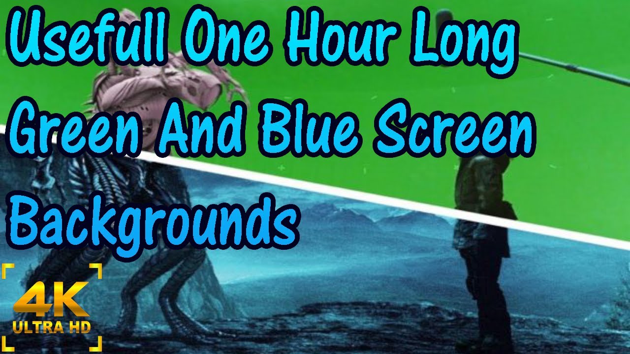 USEFULL ONE HOUR LONG GREEN AND BLUE SCREEN BACKGROUNDS - YouTube