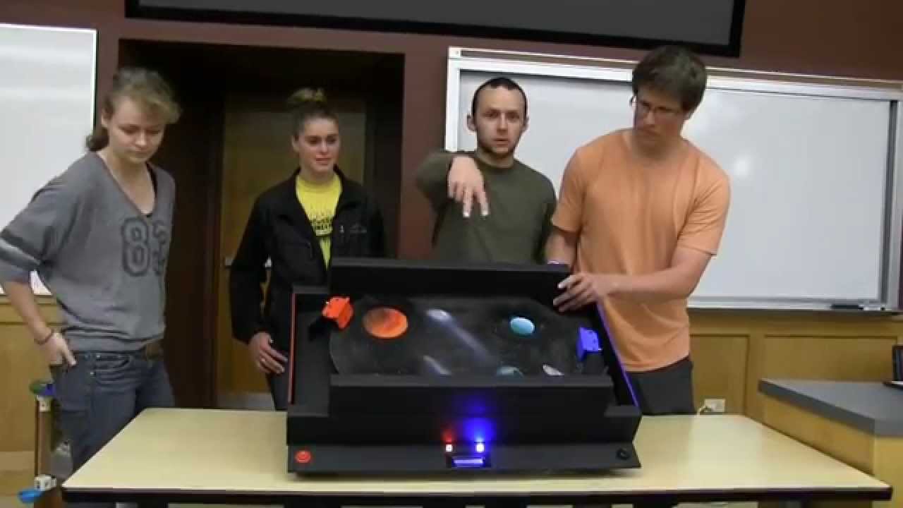 Mechanical PONG (Play Our Nerdy Game) Mechatronics Project - YouTube