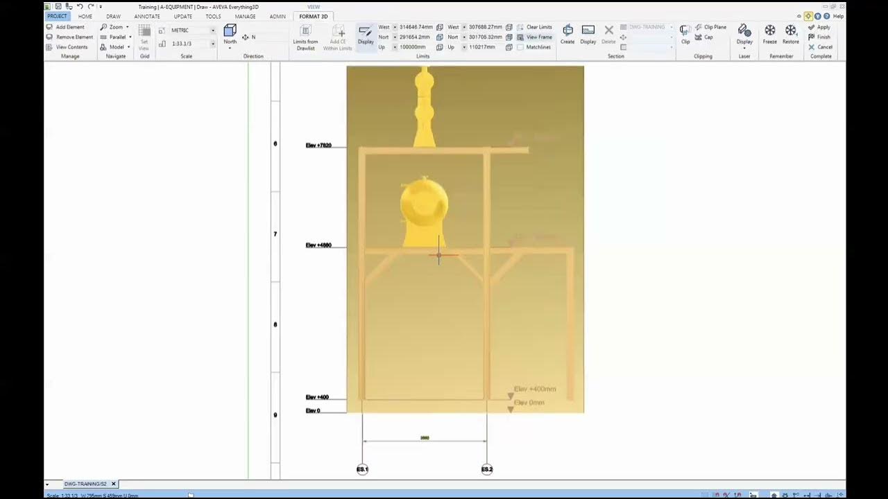 Aveva E3d- Draw - Projection View - YouTube