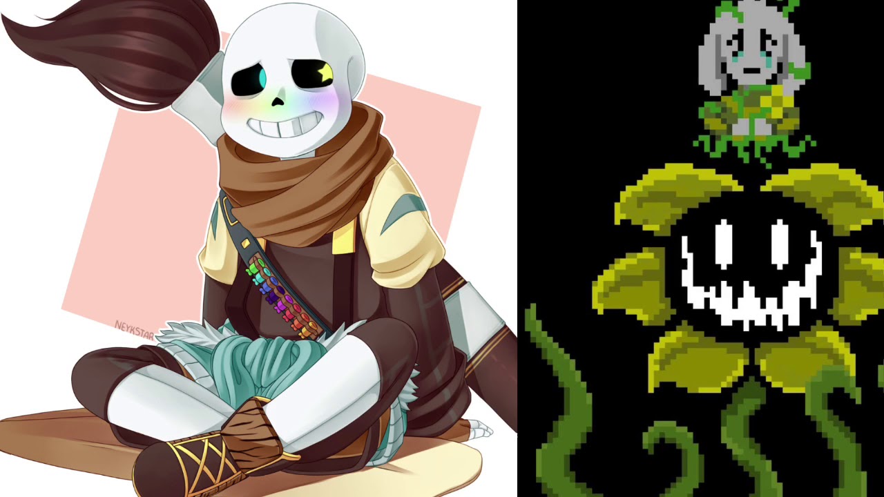 Ink Sans And Flowey Stronger Than You Duet - YouTube
