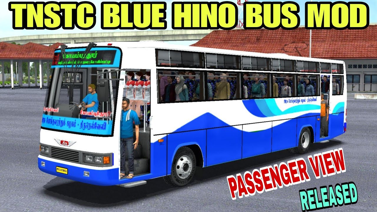 TNSTC BLUE BUS PASSENGER VIEW MOD RELEASED|BUS SIMULATOR INDONESIA 4.3. ...