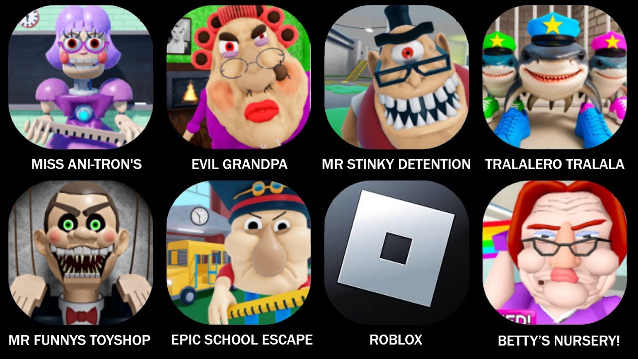 ESCAPE MISS ANI-TRON'S DETENTION!, ESCAPE EVIL GRANDMA! (OBBY), ESCAPE ...