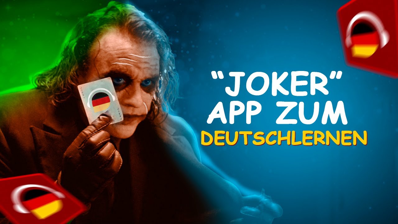 “Joker” APP zum Deutschlernen برنامج متكامل لتعلم الألمانية - YouTube