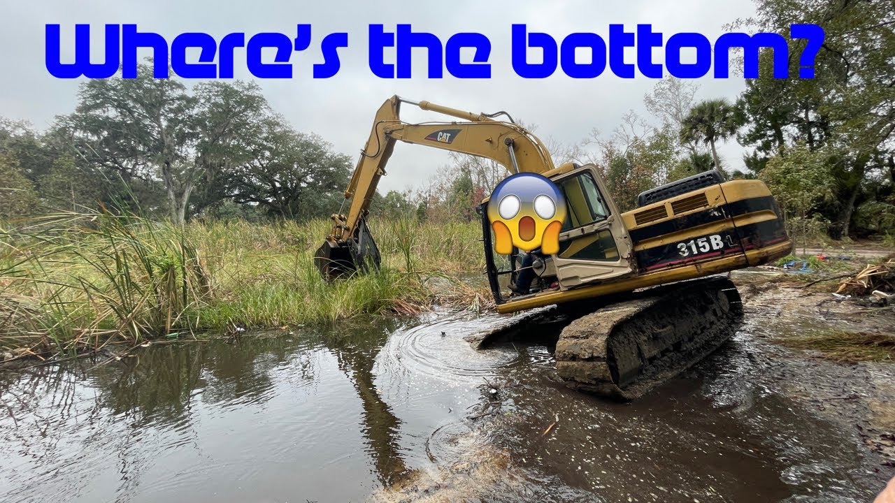 Clearing OVERGROWN Pond in FLorida - YouTube