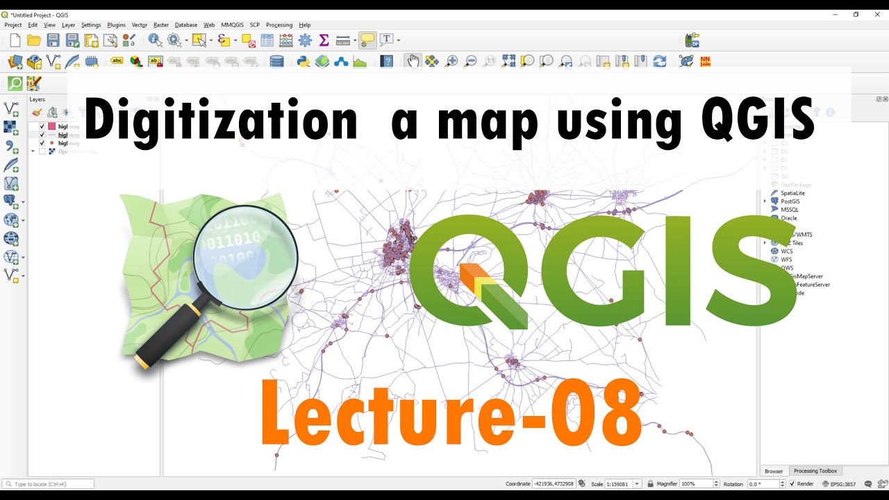 Digitization in QGIS - YouTube