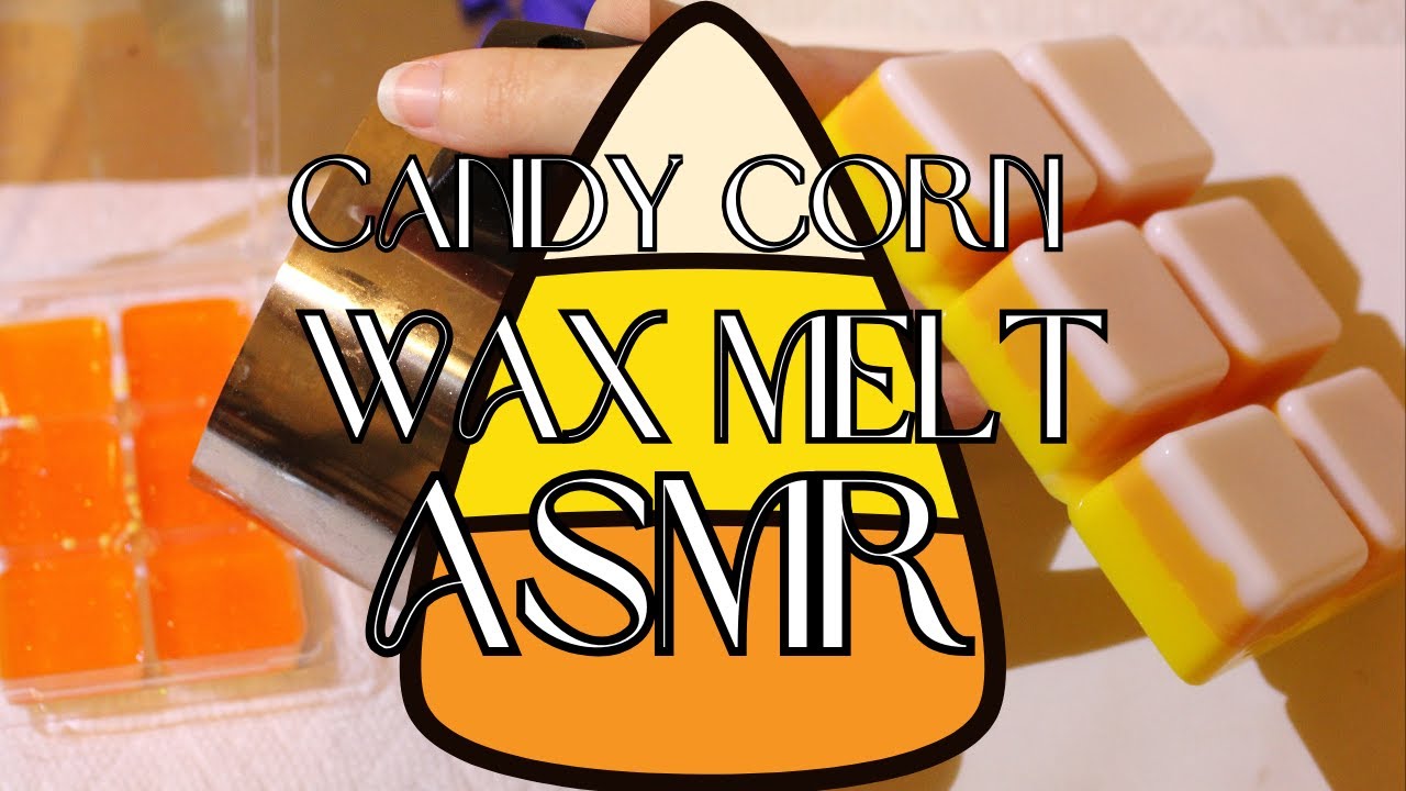 DIY Candy Corn Wax Melt ASMR No Talking + Rain 🍬🌽 - YouTube