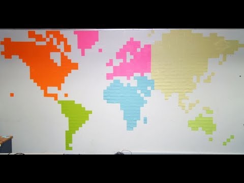 Video Unik 9 dekorasi dinding rumah dari sticky notes - YouTube