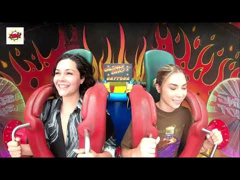 Beauty Girl Slingshotride puppy nip out