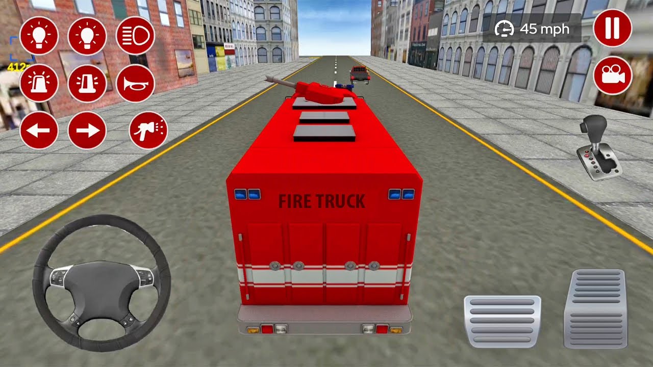Modern City Rescue Fire Truck Duty Game | Fire Truck Racing Game ...