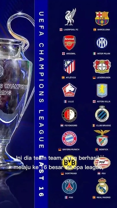Klub yang melaju 16 besar UCL,UEL dan UECL🔥🔥🔥 - YouTube