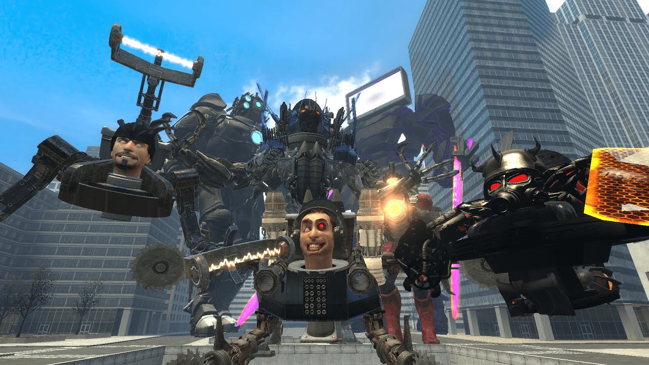 MAN TITAN CAMERA AND TV! TOILET VS SKIBIDI In Garrys Mod! - YouTube