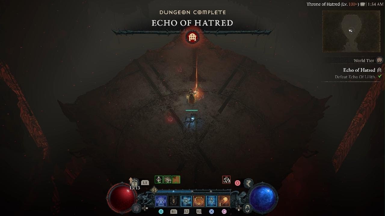 Diablo IV S3 lvl 95 Fireball Sorc 1:40 Uber Lilith Kill Ps5 - YouTube