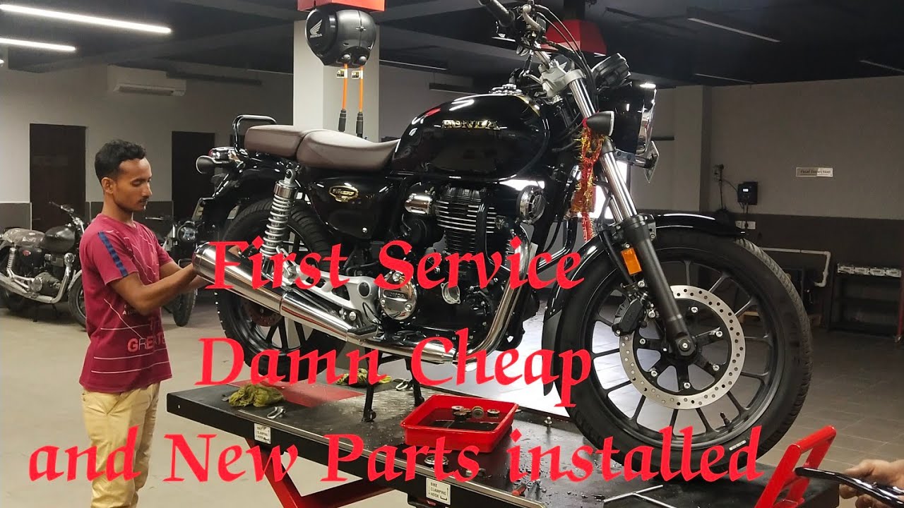 Honda Hness CB35O ki first Service is very pocket friendly || New Parts ...