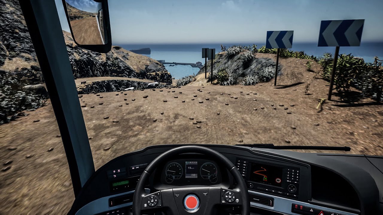 Bus Driving on Mountain Roads | SETRA Comfort Class S516 HD | Tourist ...