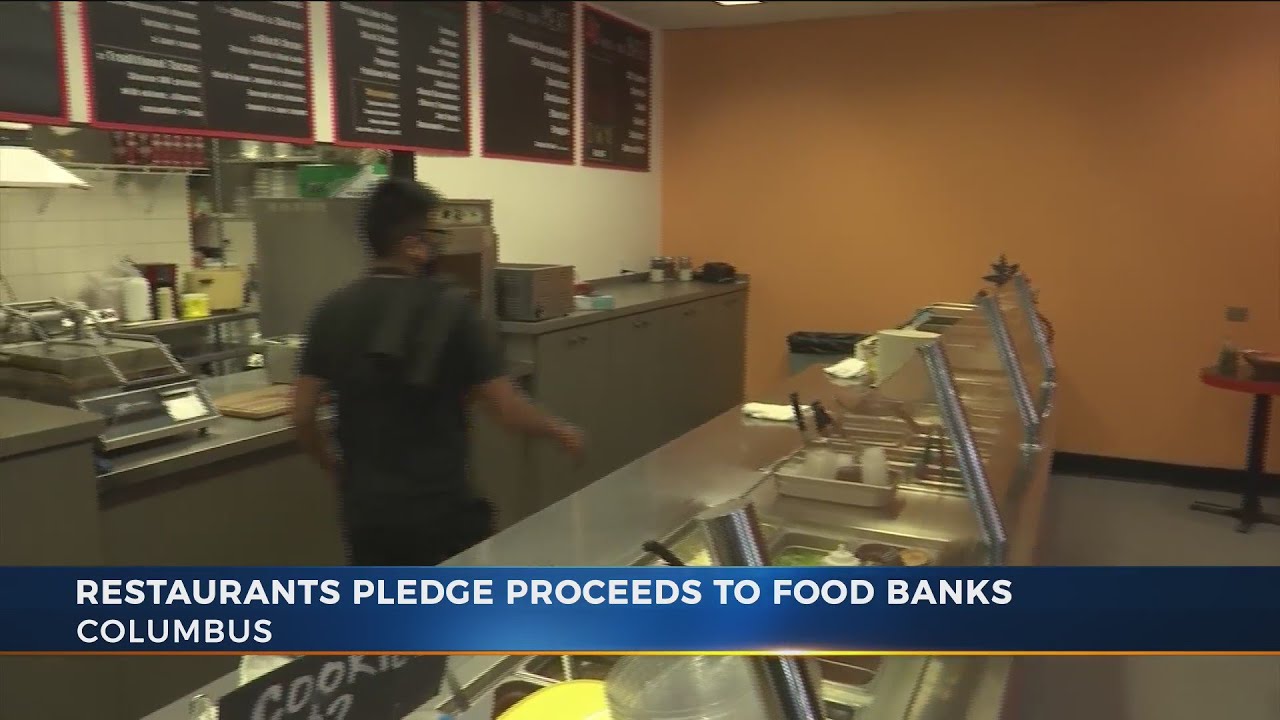 Restaurants pledge proceeds to food banks - YouTube