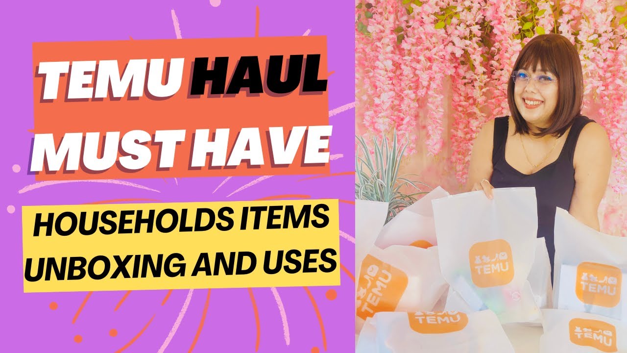 TEMU HAUL | MUST HAVE HOUSEHOLD ITEMS | UNBOXING AND USES - YouTube