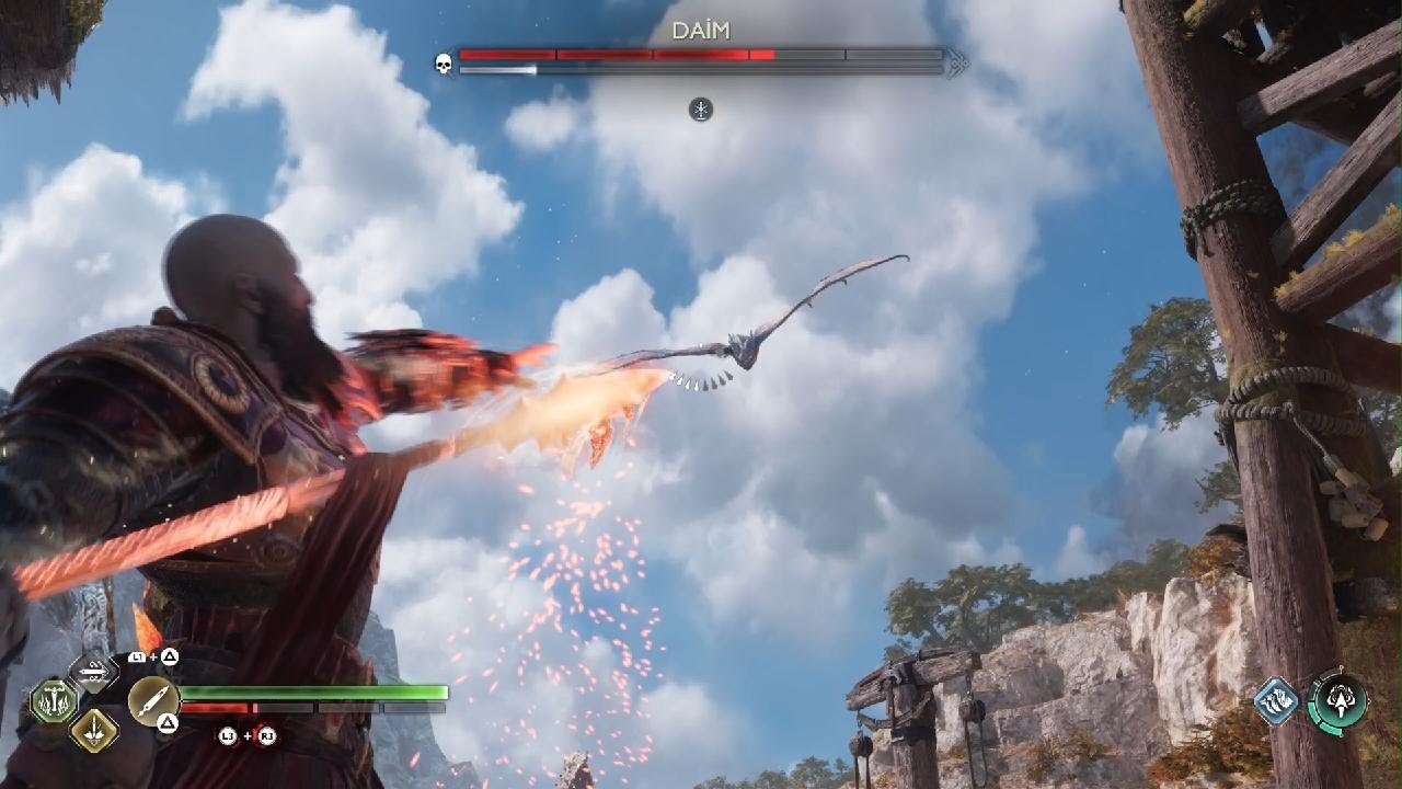 God of War Ragnarök Ares vs Dragon GMGOW NG+ - YouTube