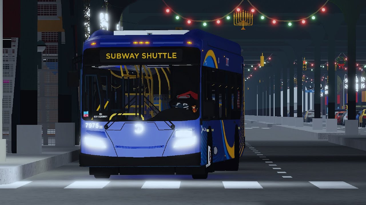 MTA (Roblox): New Flyer XD40 7975 on the (F) Subway Shuttle! - YouTube