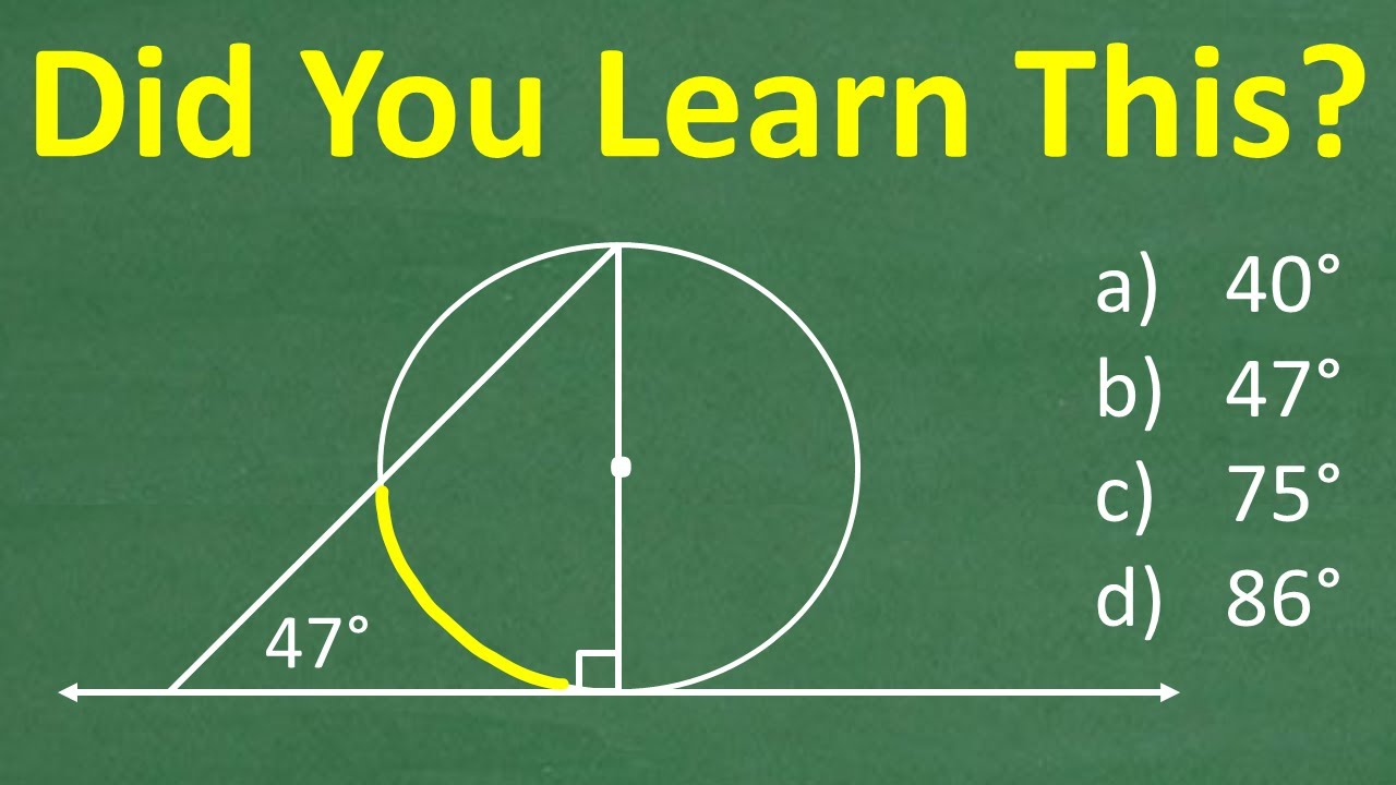 Geometry Challenge! Can You Solve for the Arc Measure? - YouTube