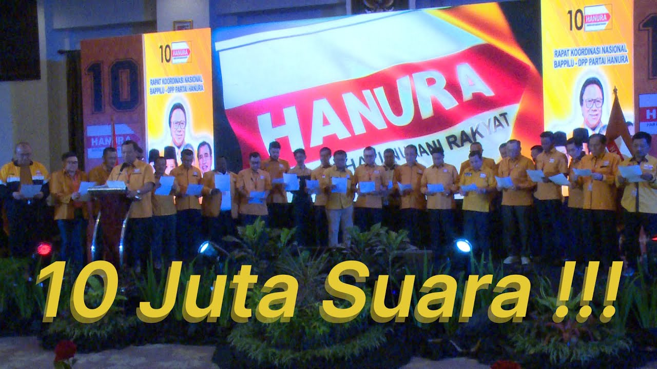 IKRAR 10 Juta Suara HANURA di Pemilu 2024 - YouTube