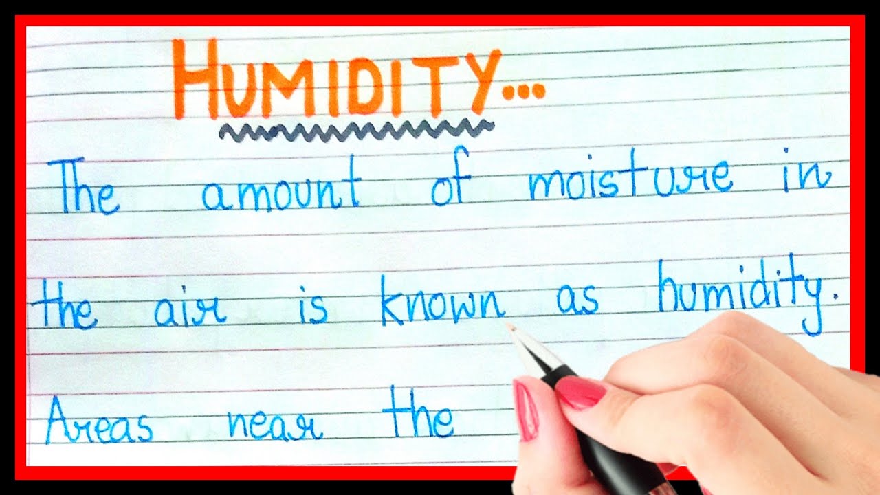 Definition of humidity | What is humidity | Short note on humidity ...