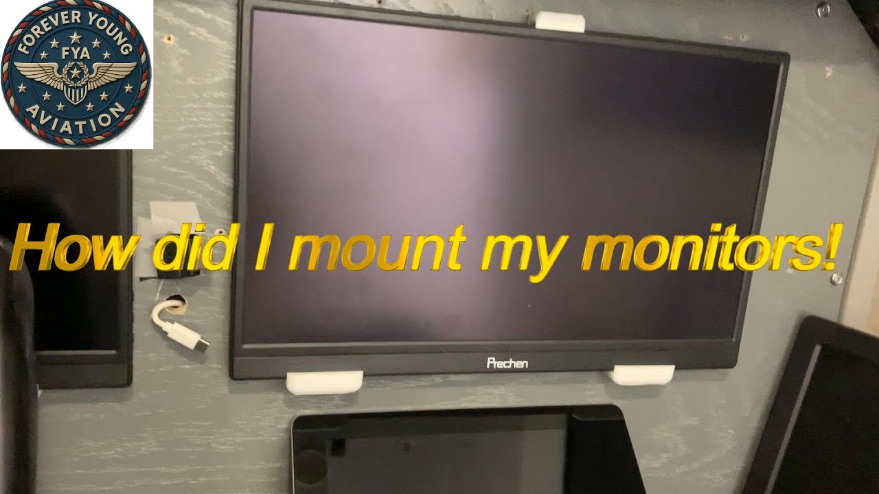How I Mounted My Flight Simulator Monitors Using 3D-Printed Brackets ...