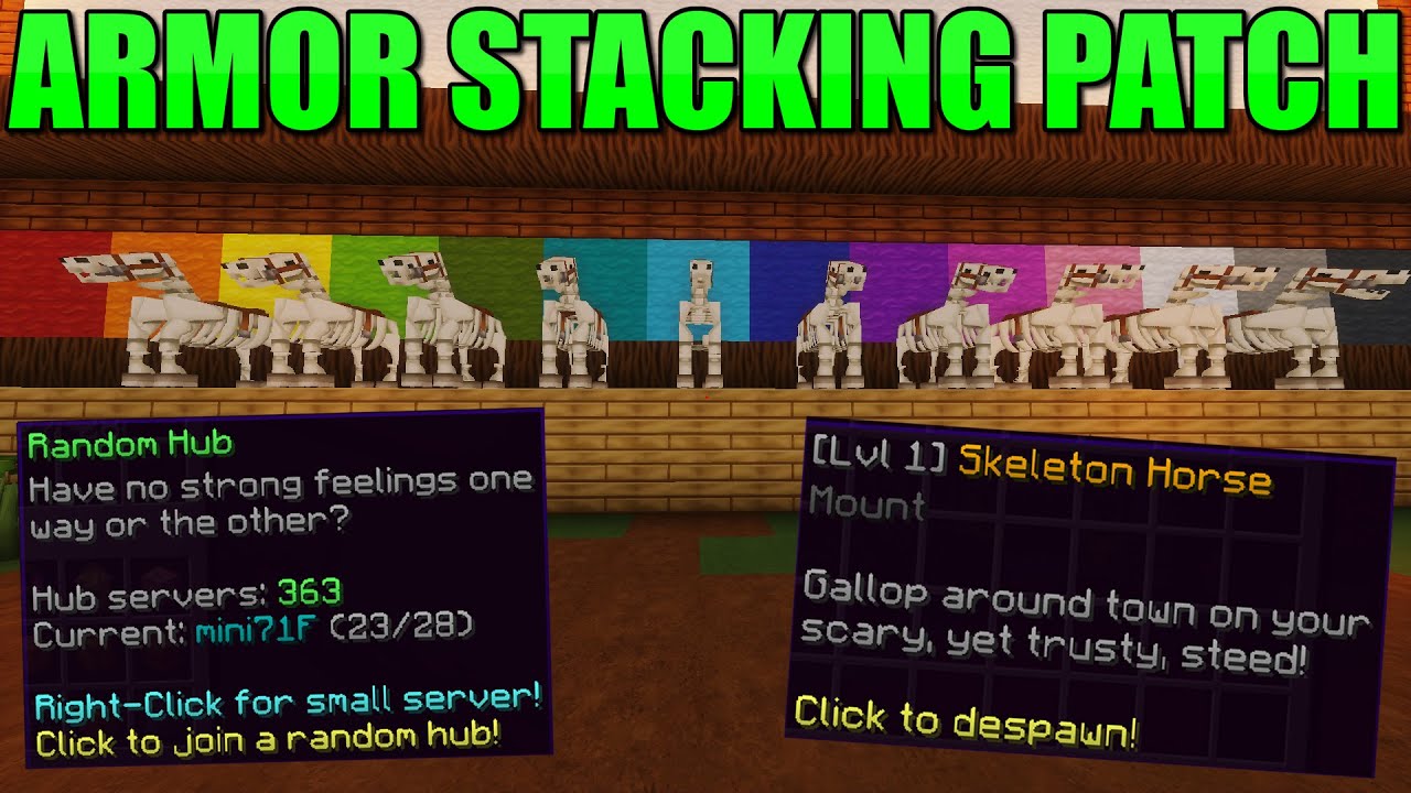 Armor Stacking Patch | Hypixel SkyBlock - YouTube