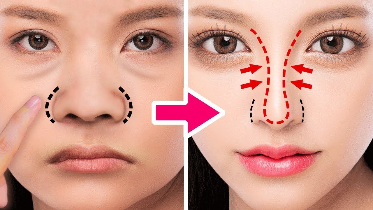 How To Slim Down Nose Fat, Get High & Beautiful Nose With This Face ...