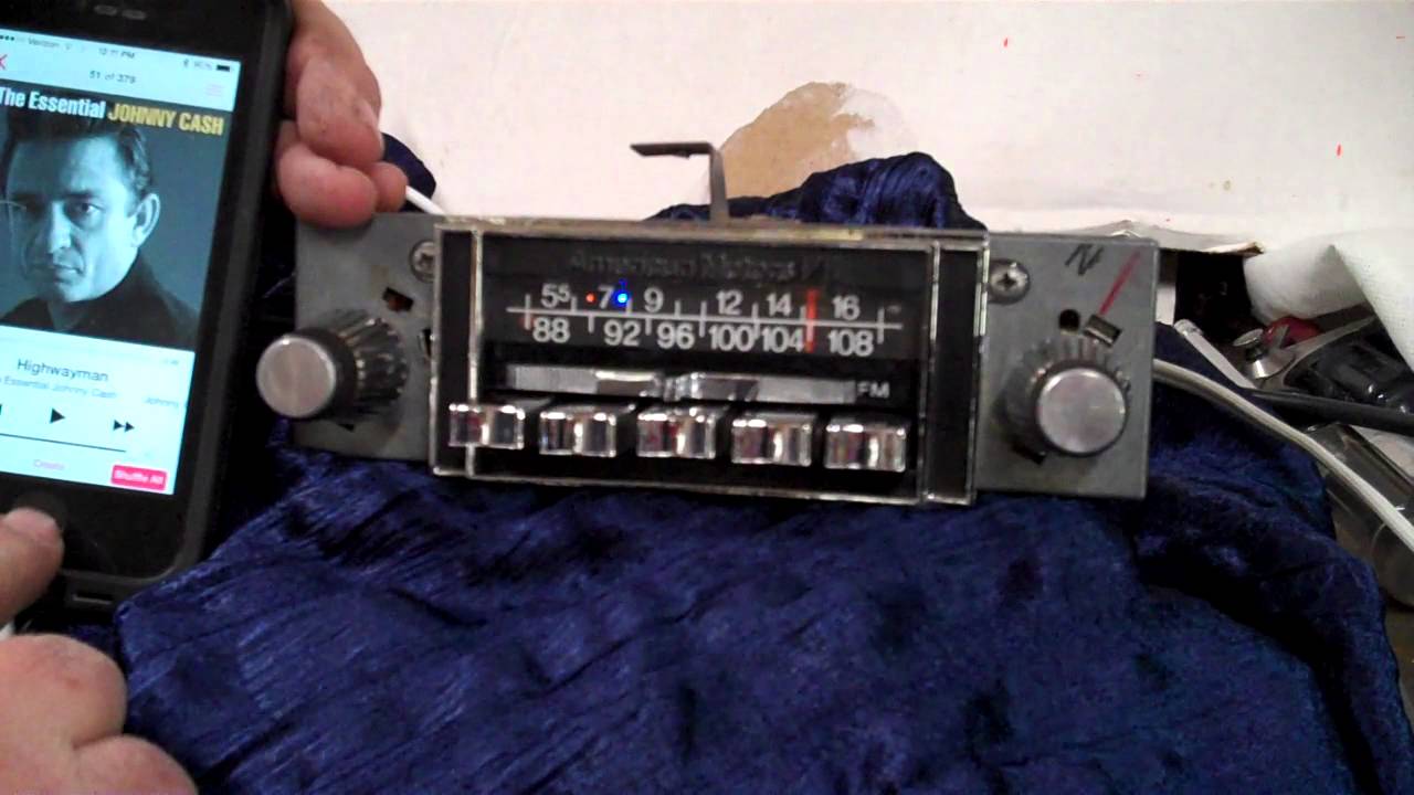 1971 America Motors AMX AM/FM Radio conversion - YouTube