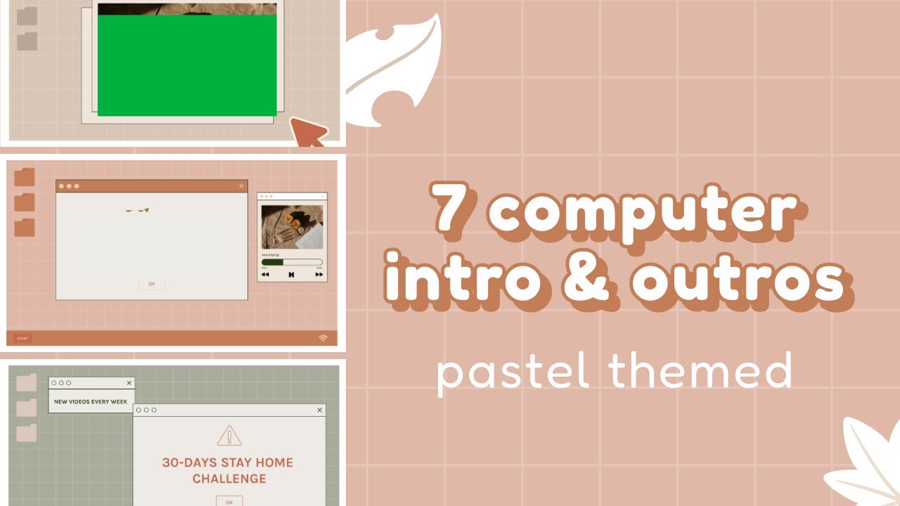 🍂 Autumn computer intro and outro template | free aesthetic intros ...