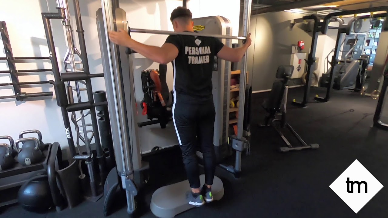 Standing cable calf raise - YouTube