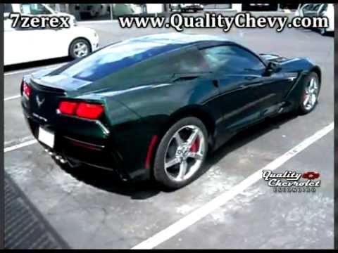 2014 Corvette Stingray Coupe Lime Rock Green Metallic - YouTube