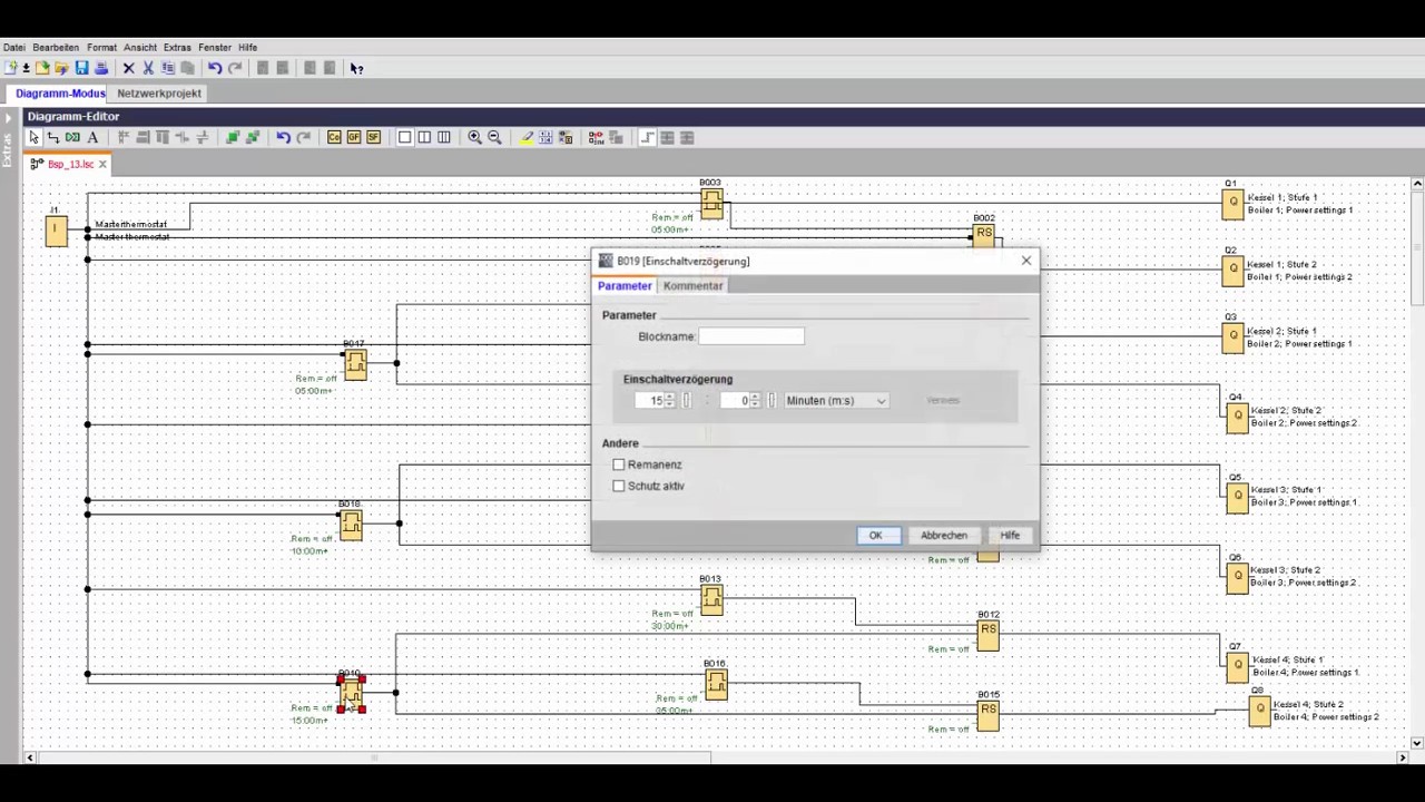 LOGO Soft Comfort Tutorial - Heizkesselfolgesteuerung - YouTube