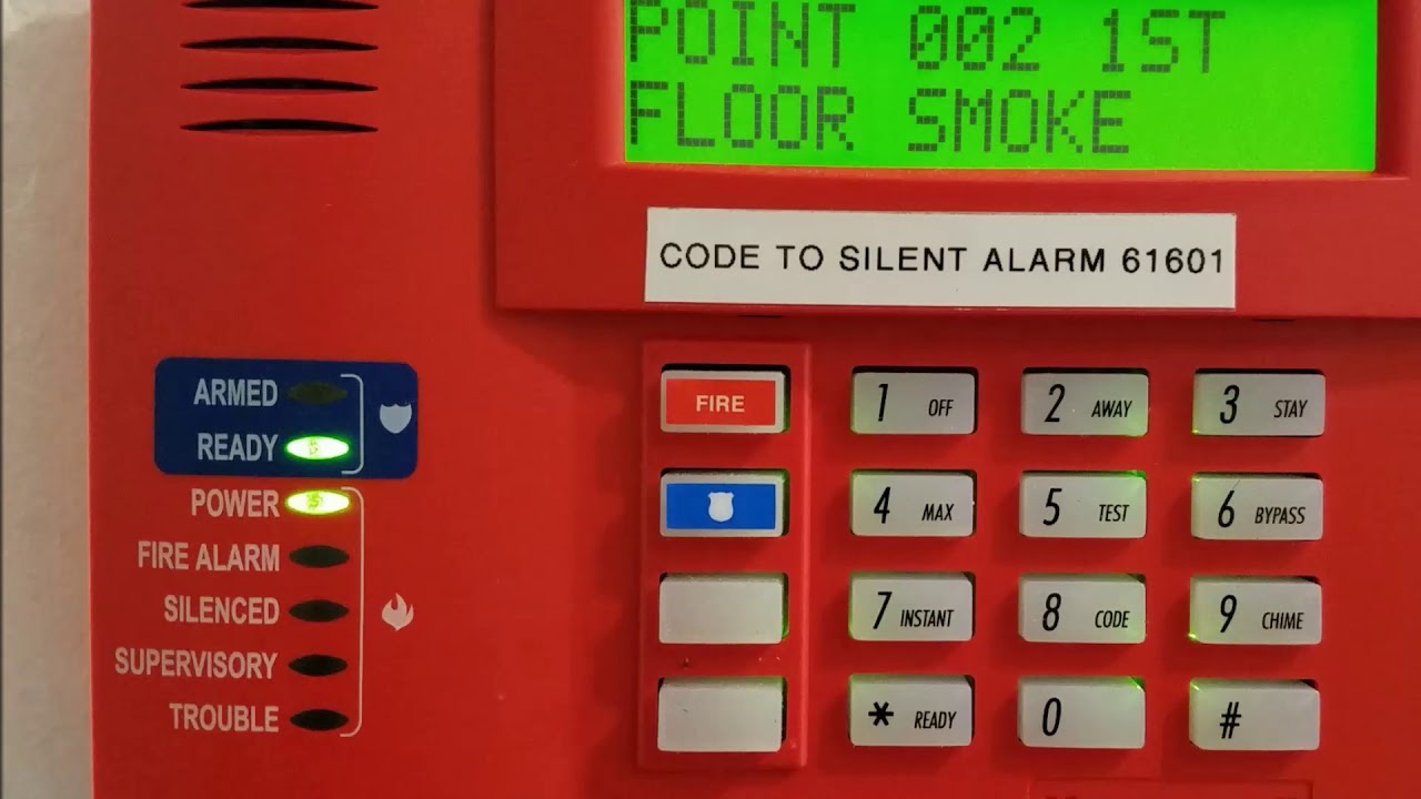Fire Alarm keypad zones- security Systems Installations - YouTube