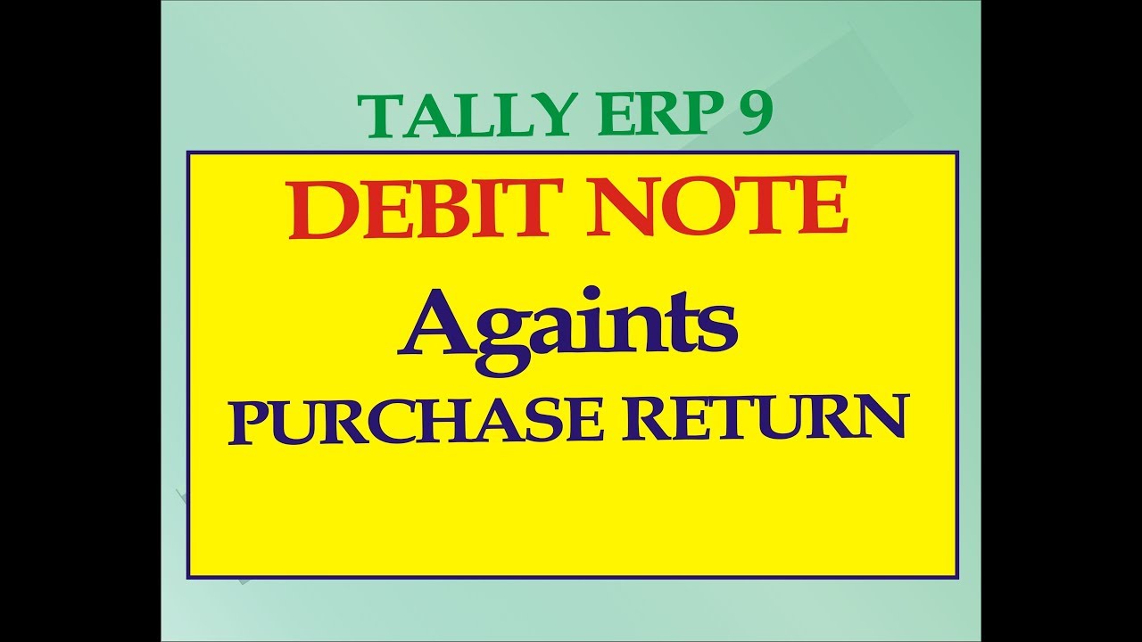 DEBIT NOTE ENTRY IN TALLY GST AGAITS PURCHSE RETURN NICT COMPUTERS debit-note-entry-in-tally-gst-agaits-purchse-return-nict-computers