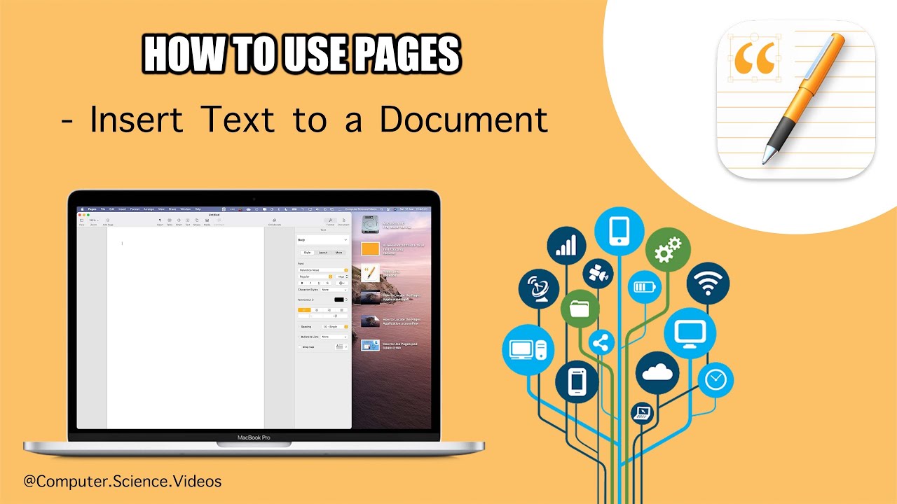 How To INSERT Text To A Document On The Pages Application Using A Mac how-to-insert-text-to-a-document-on-the-pages-application-using-a-mac