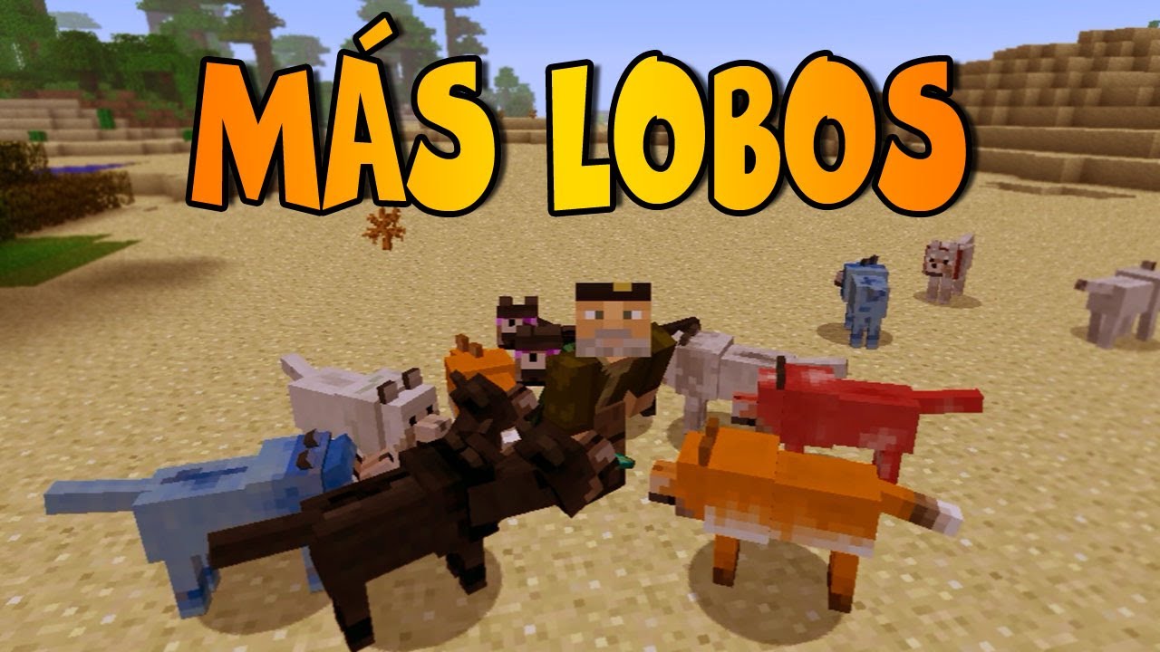MÁS LOBOS!! "MORE WOLVES" MOD MINECRAFT - YouTube