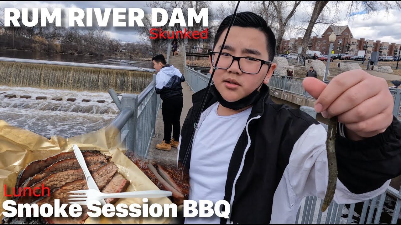 Early open water at Rum River Dam - Lunch at SmokeSessionBBQ - YouTube