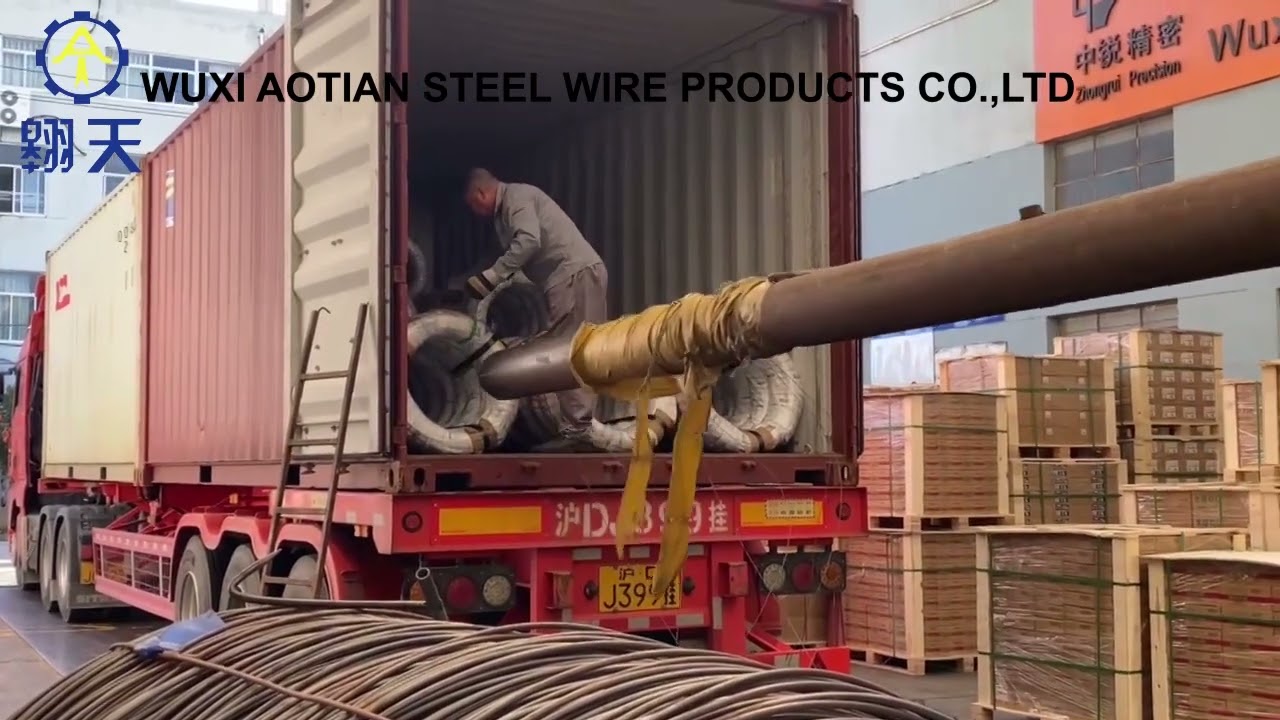 SAE 1018 CHQ Steel Wire packaged and shipped - YouTube