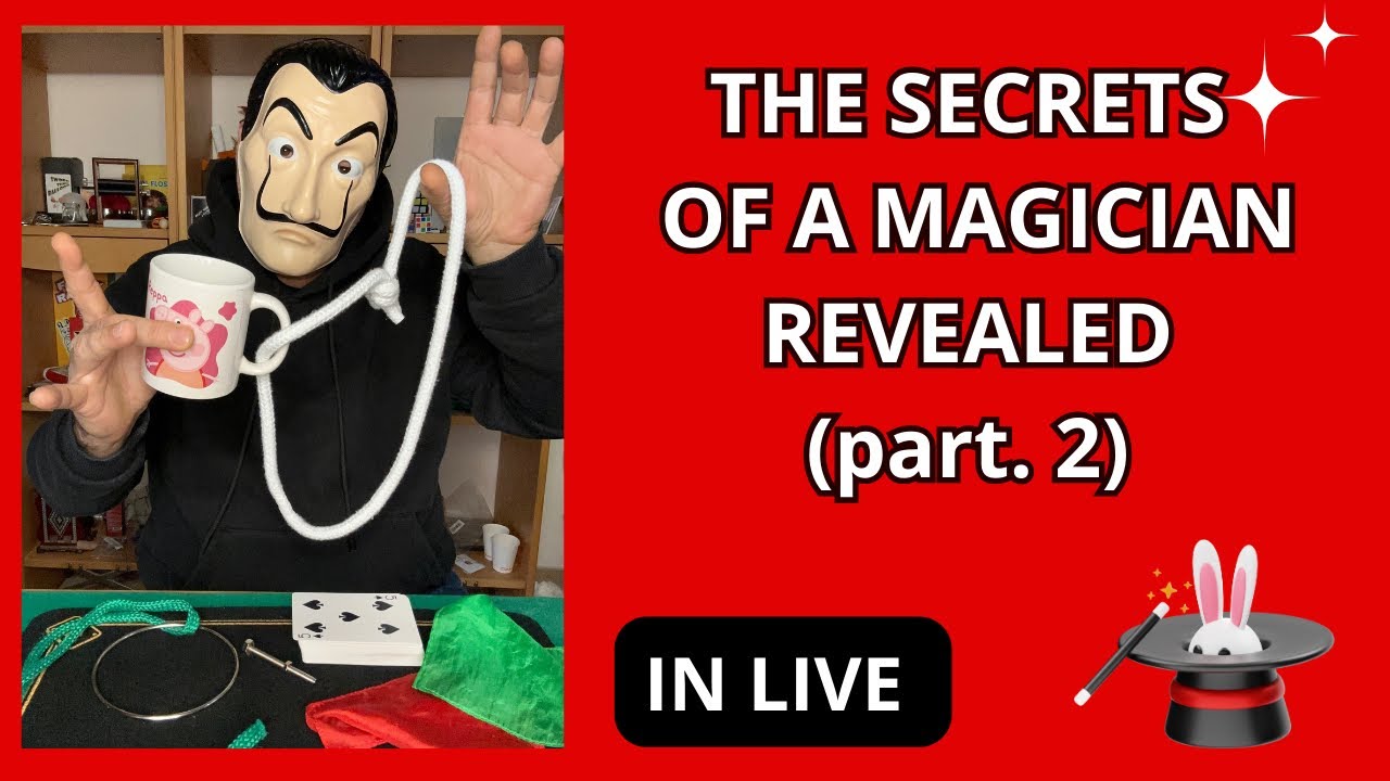 THE SECRETS OF A MAGICIAN REVEALED (part. 2) LIVE 🎩🪄 #magic #tricks # ...